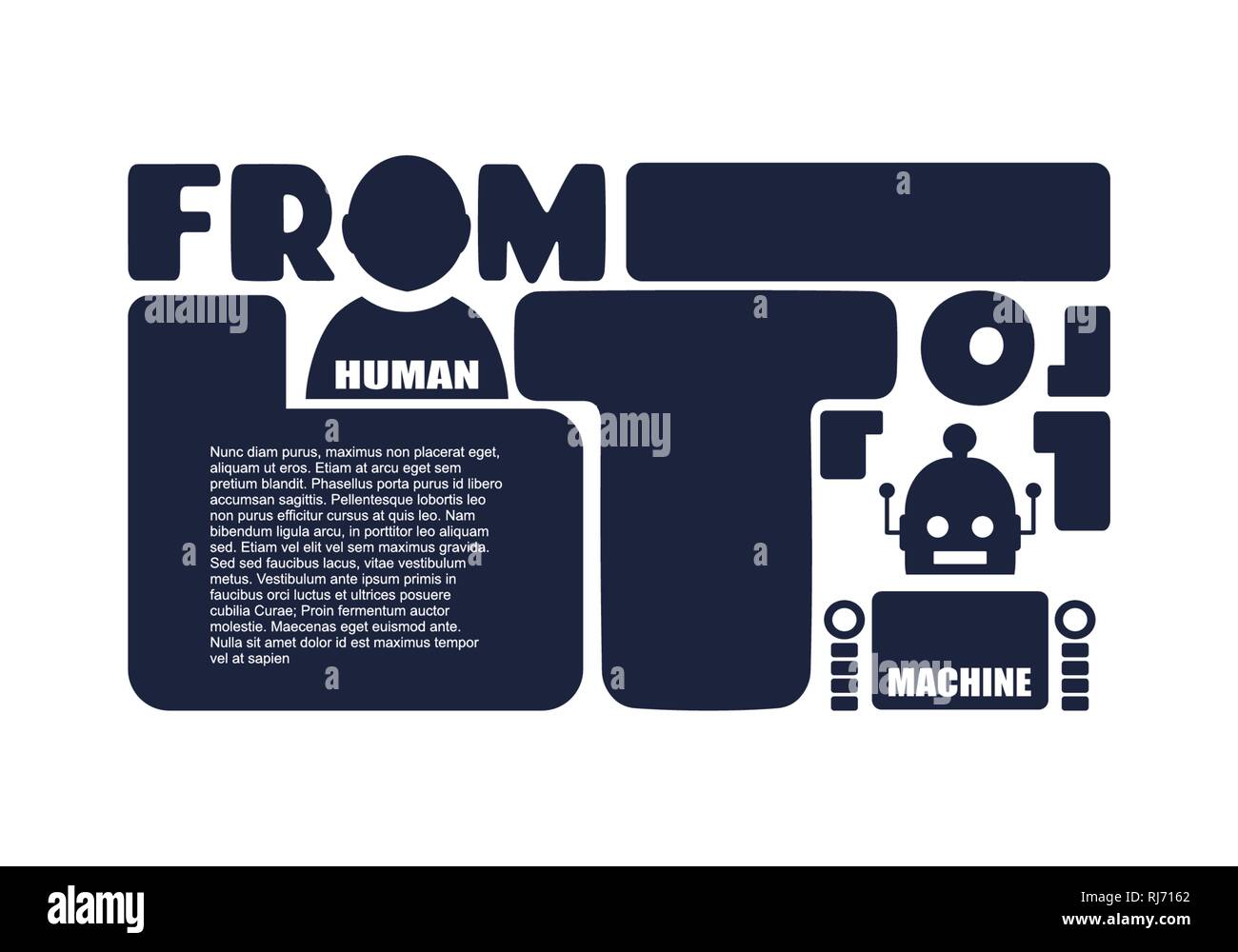 Singularity human machine concept Stock Vector Images - Alamy