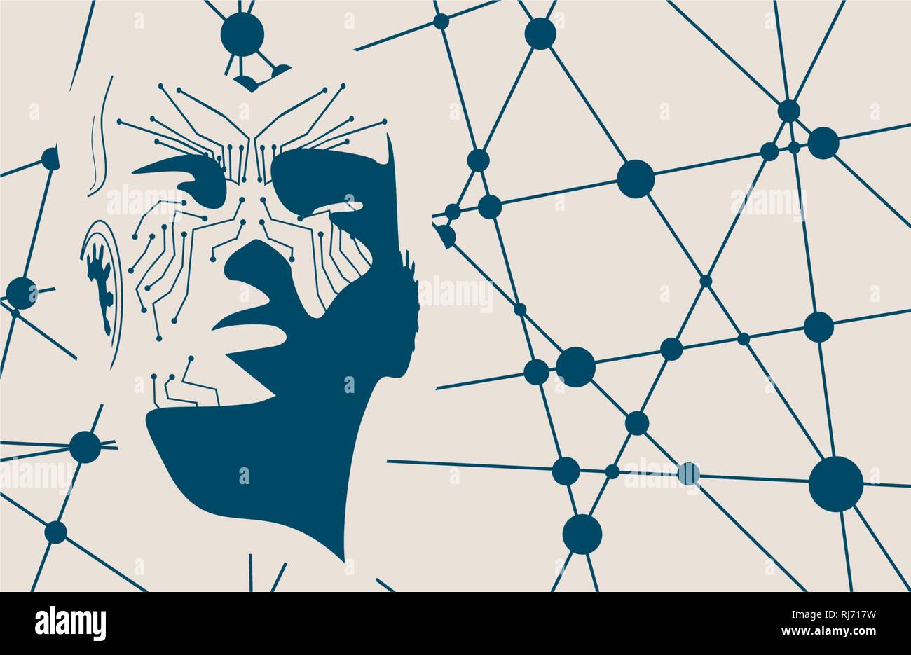 Abstract humanoid robot Stock Vector Image & Art - Alamy