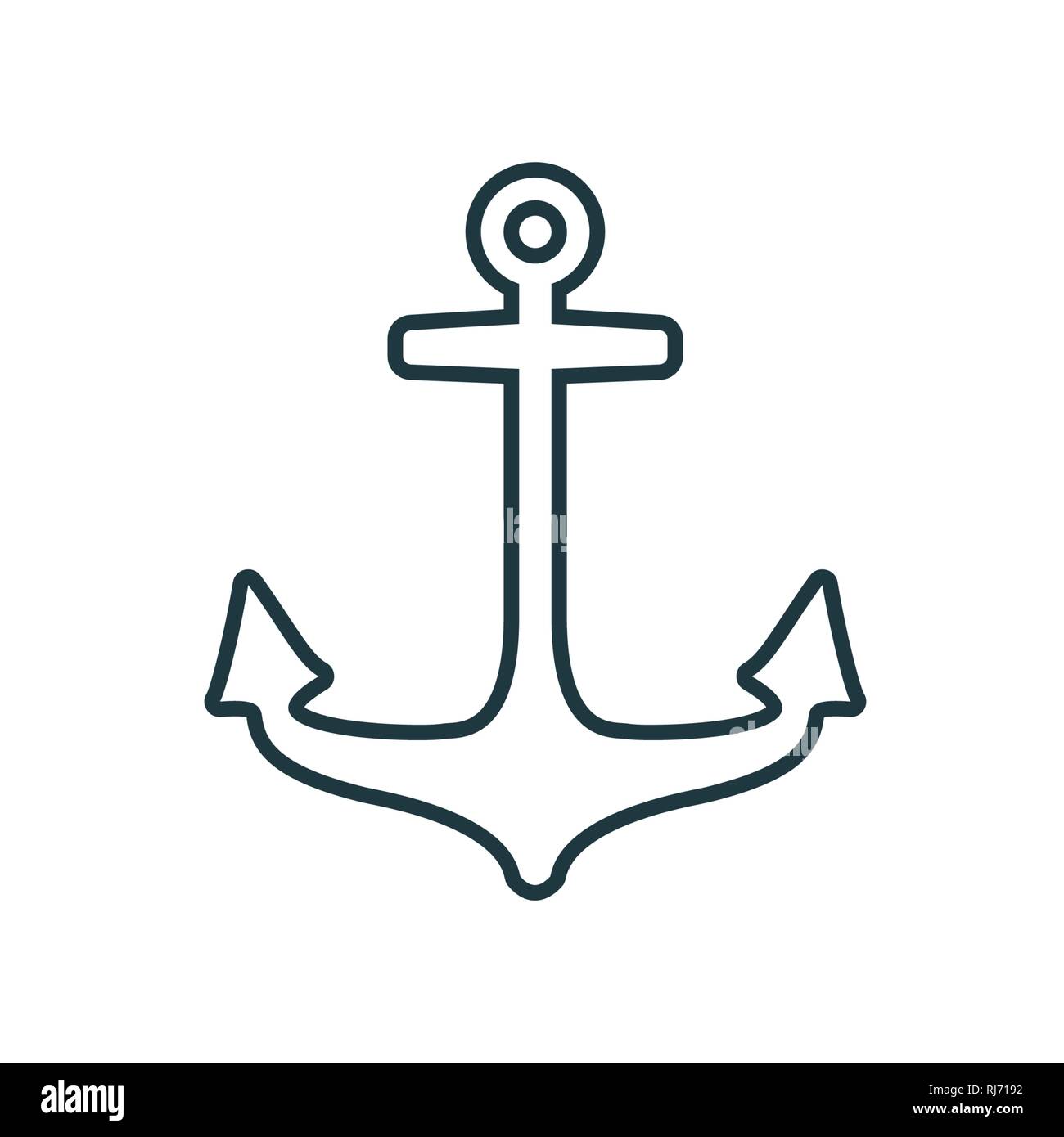 Floating cruise icon outline Cut Out Stock Images & Pictures - Alamy