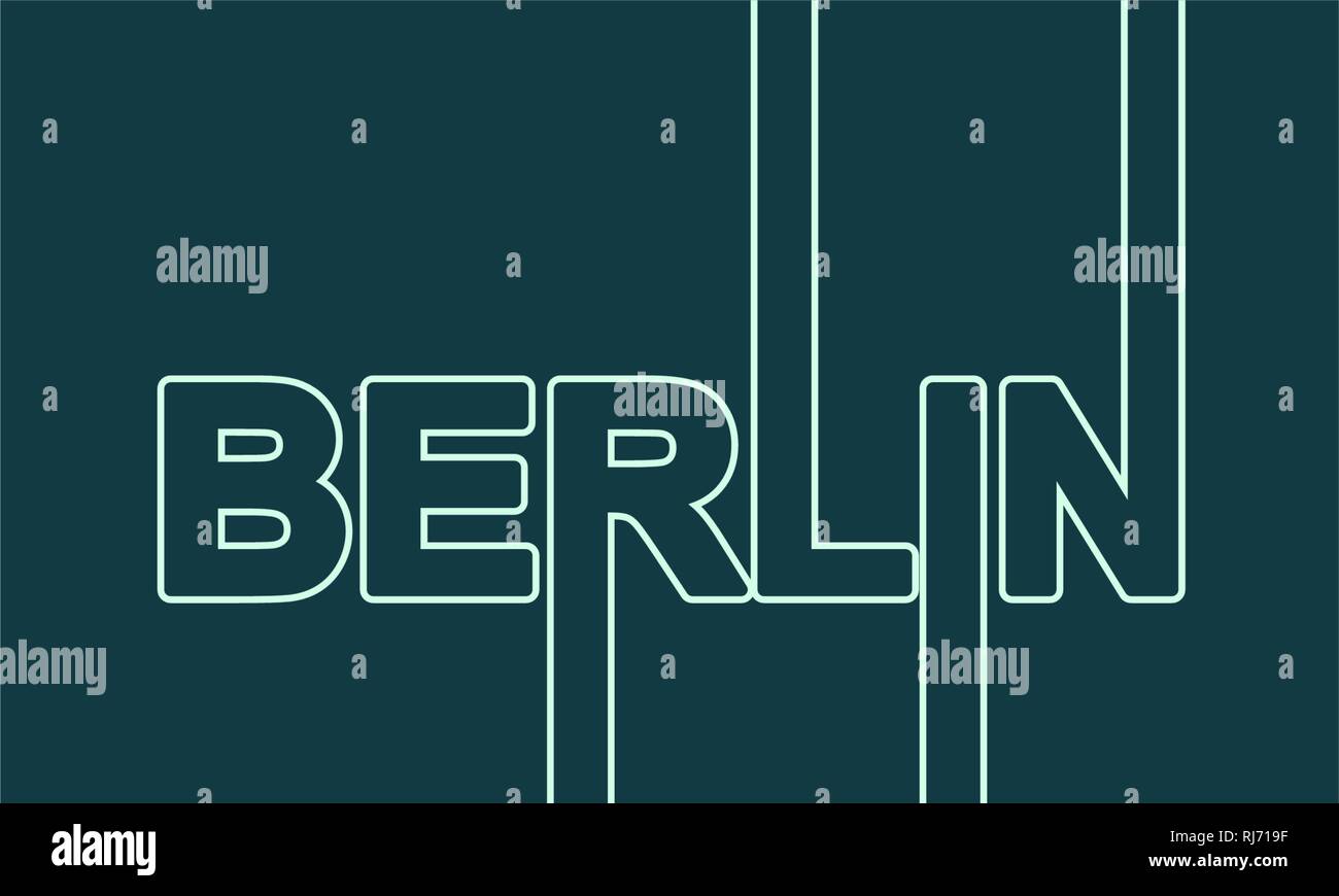 Berlin city name Stock Vector Image & Art - Alamy