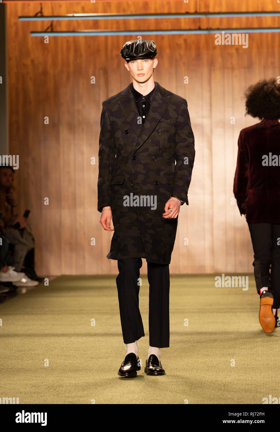 Model walks runway for Todd Snyder collection at Fall/Winter 2019 ...