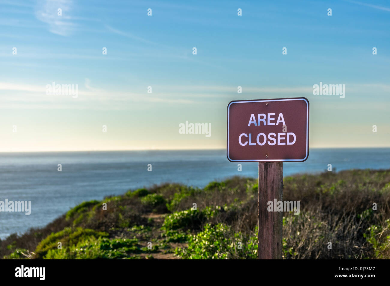 Area closed sign hi-res stock photography and images - Alamy
