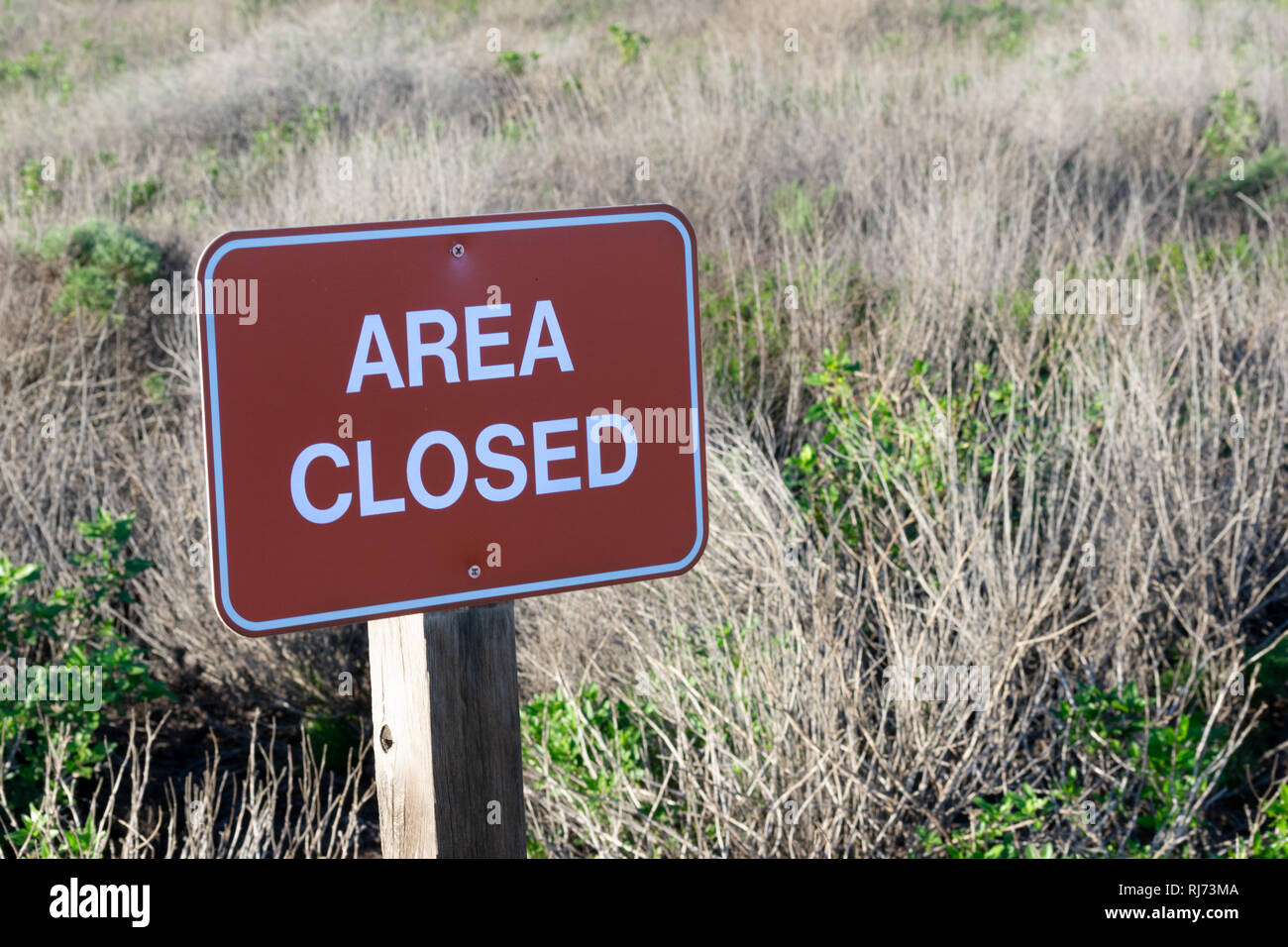 Area closed sign hi-res stock photography and images - Alamy