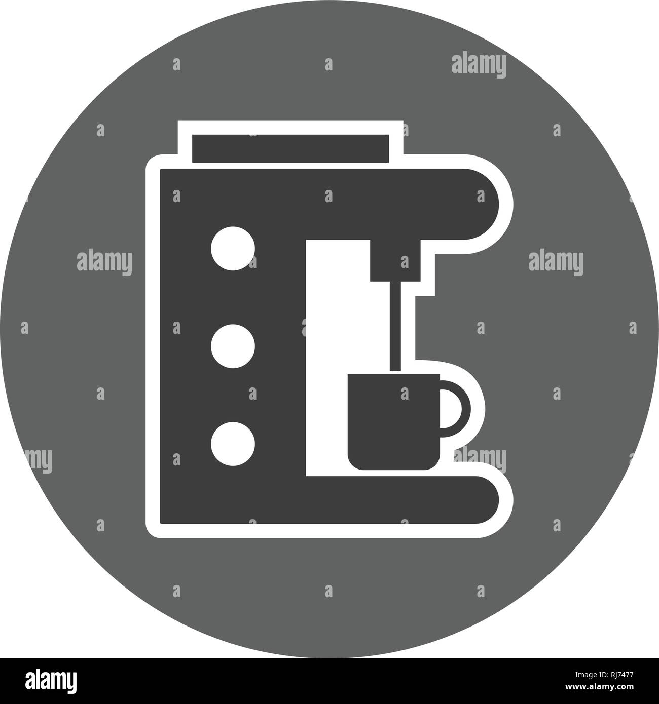 Coffee Maker Vector Icon Sign Icon Vector Illustration For Personal And ...