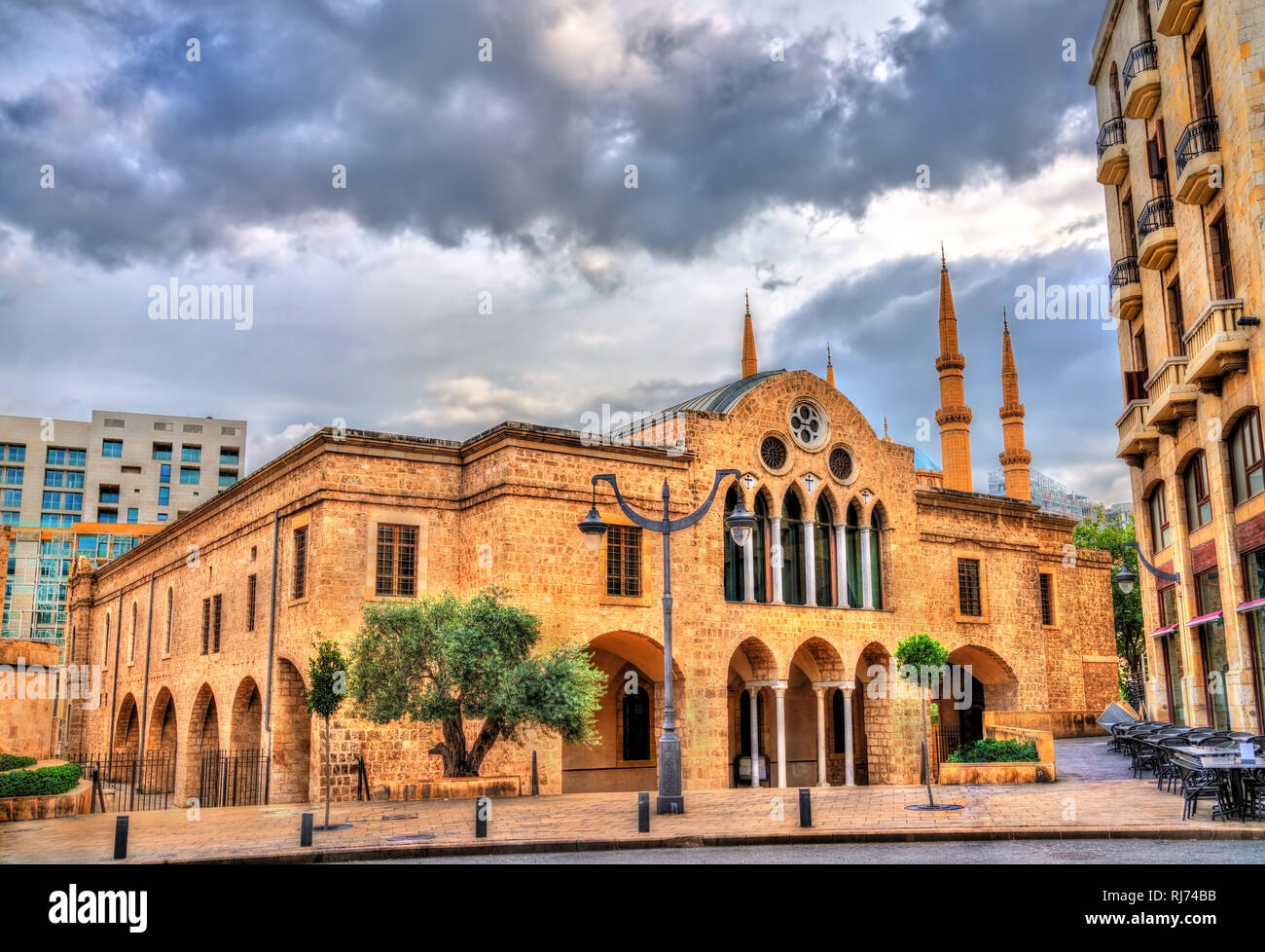 Saint George Greek Orthodox Cathedral in Beirut, Lebanon Stock Photo ...