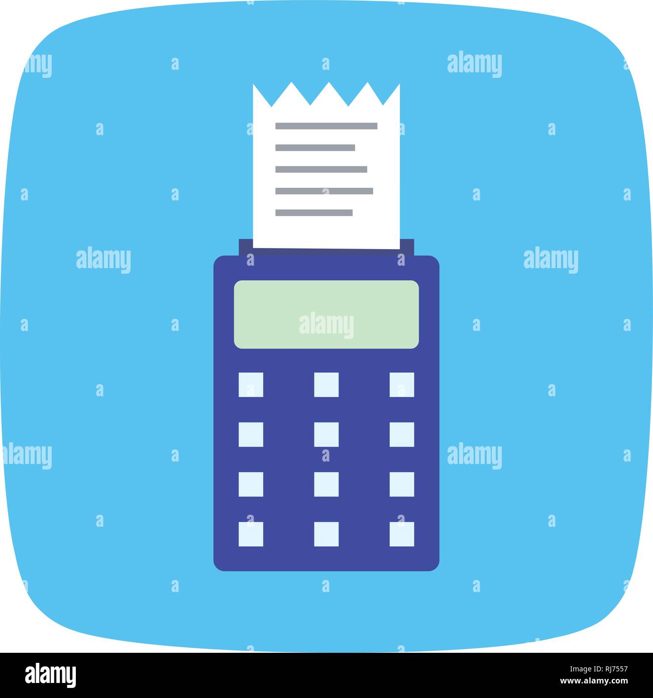 Billing Machine Vector Icon Sign Icon Vector Illustration For Personal ...