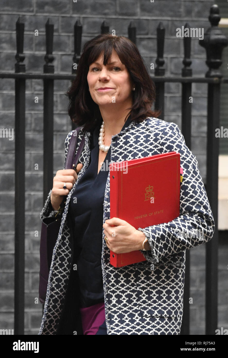Minister for Energy and Clean Growth Claire Perry arrives in Downing ...