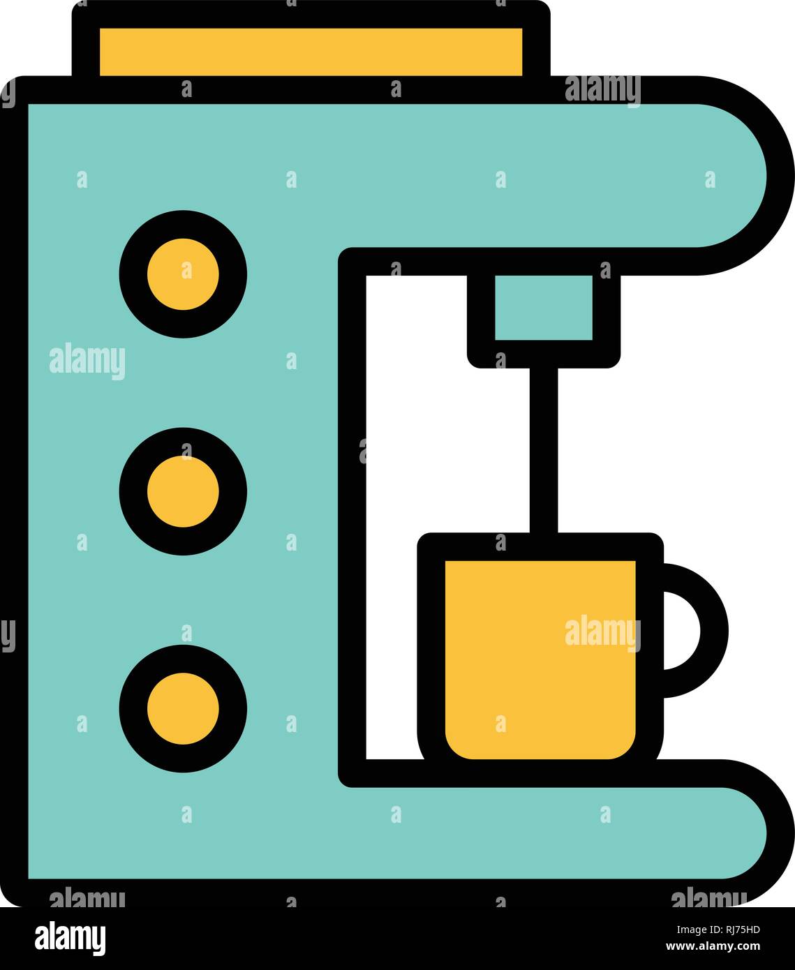 Coffee Maker Vector Icon Sign Icon Vector Illustration For Personal And ...