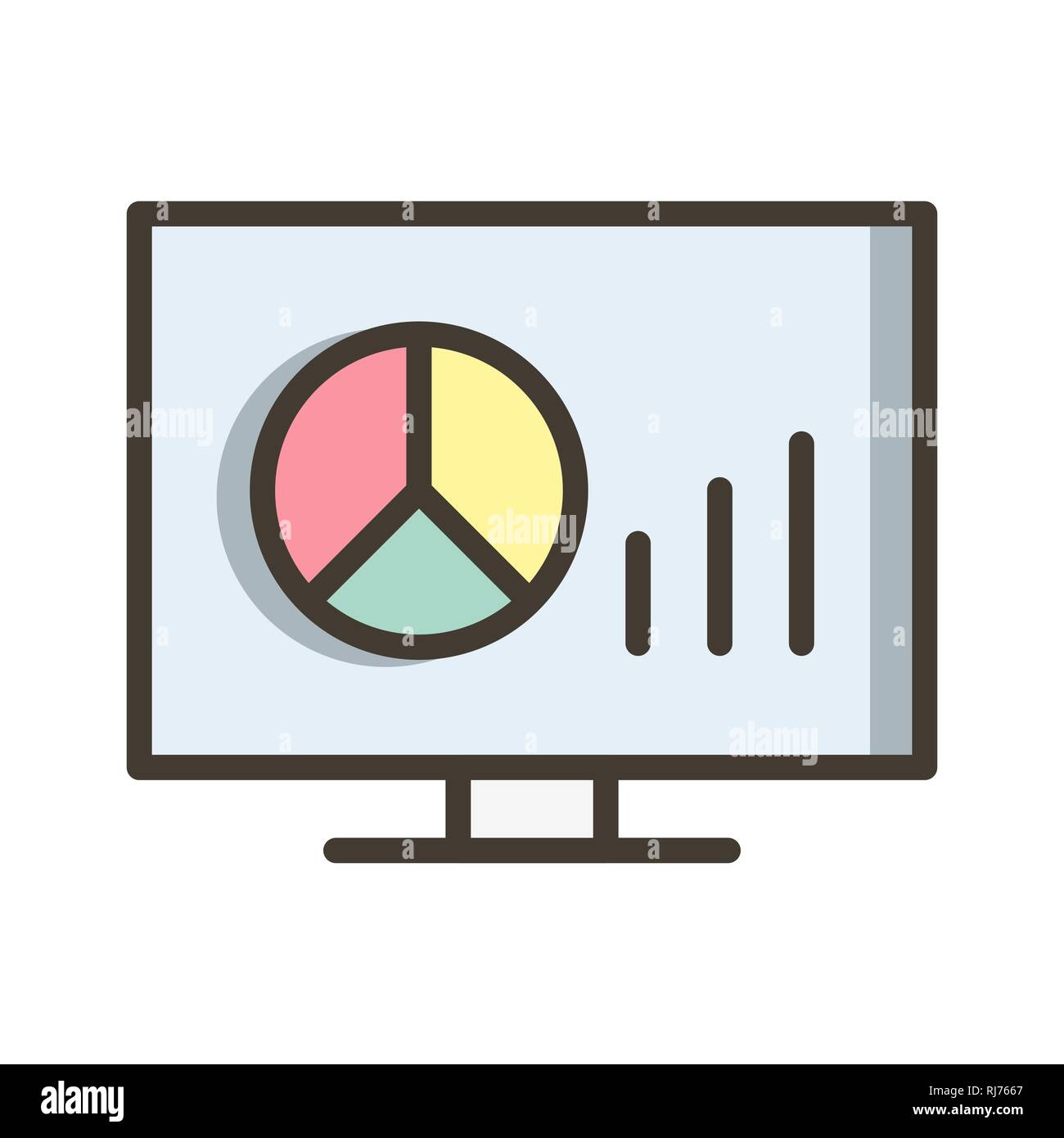 Vector Graphs Icon Stock Photo - Alamy