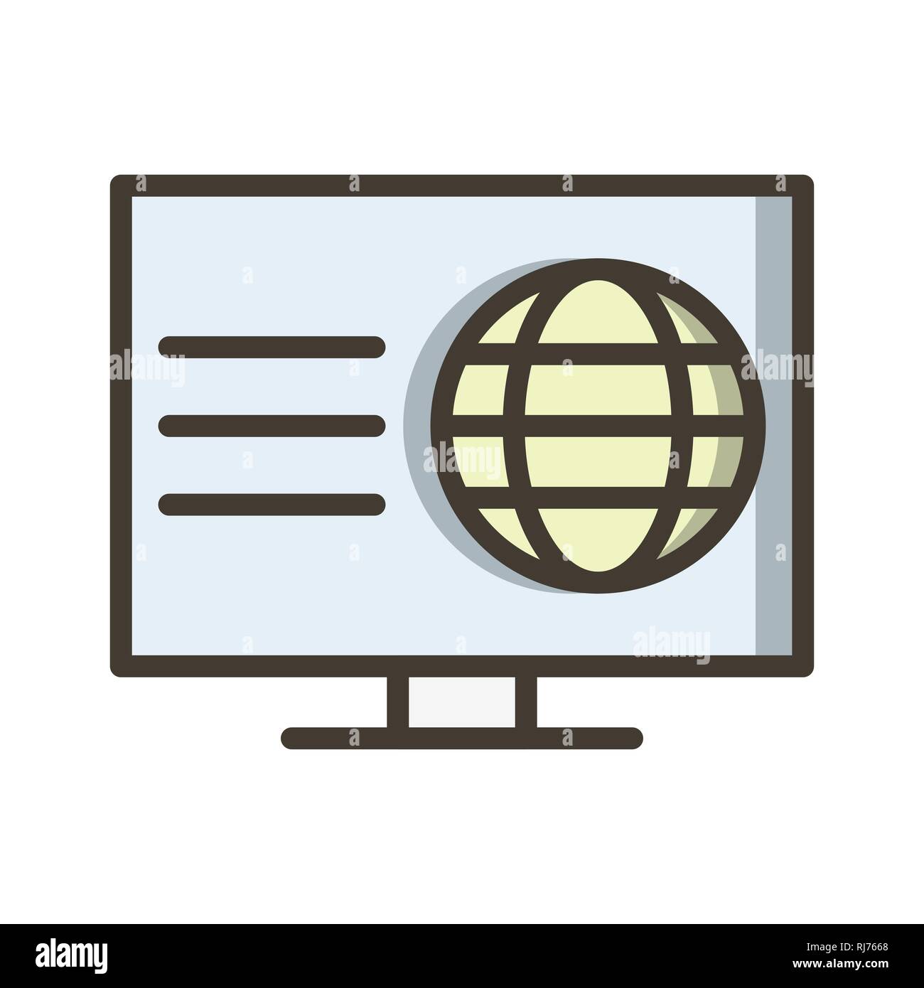 Vector Webpage Icon Stock Photo - Alamy