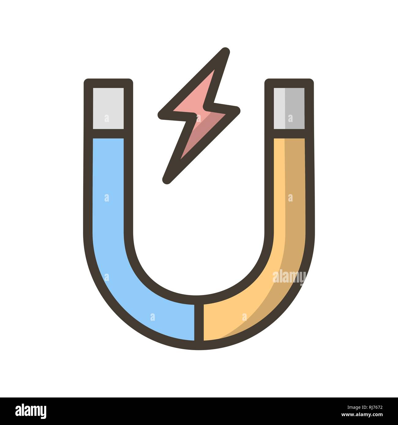 Vector Magnet Icon Stock Photo - Alamy