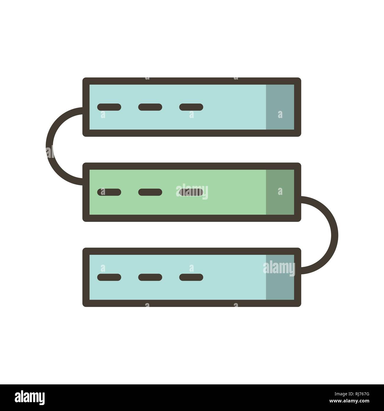 Vector Servers Icon Stock Photo - Alamy