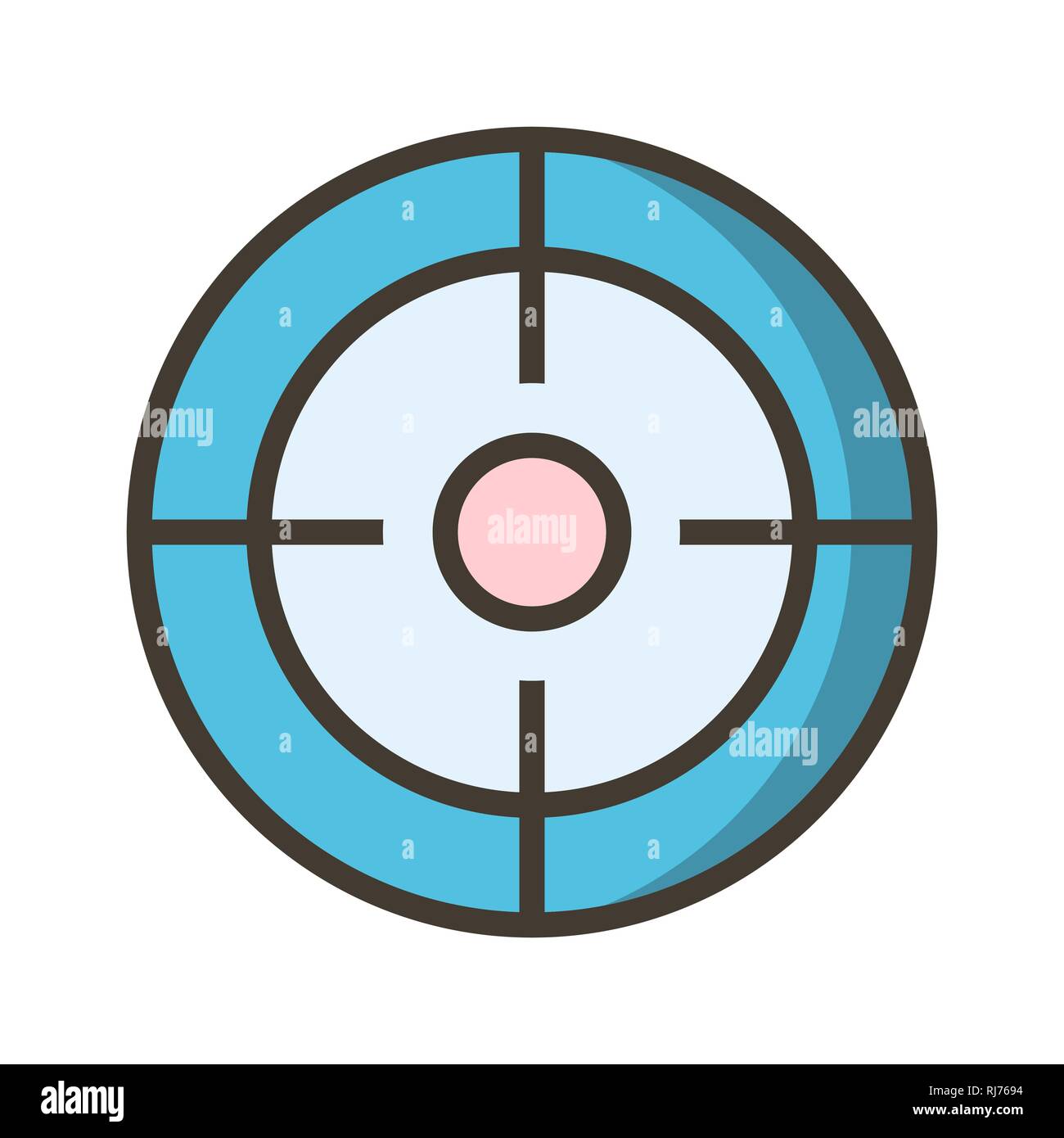 Vector Target Icon Stock Photo - Alamy