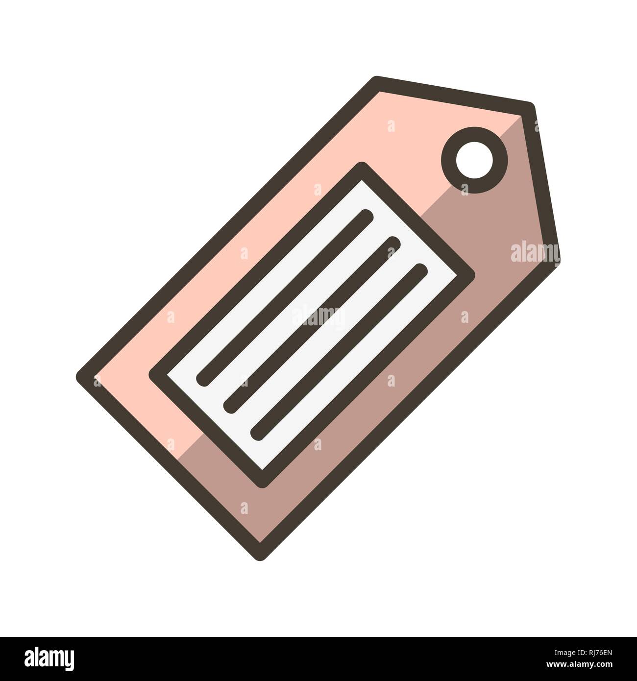 Vector Tag Icon Stock Photo - Alamy