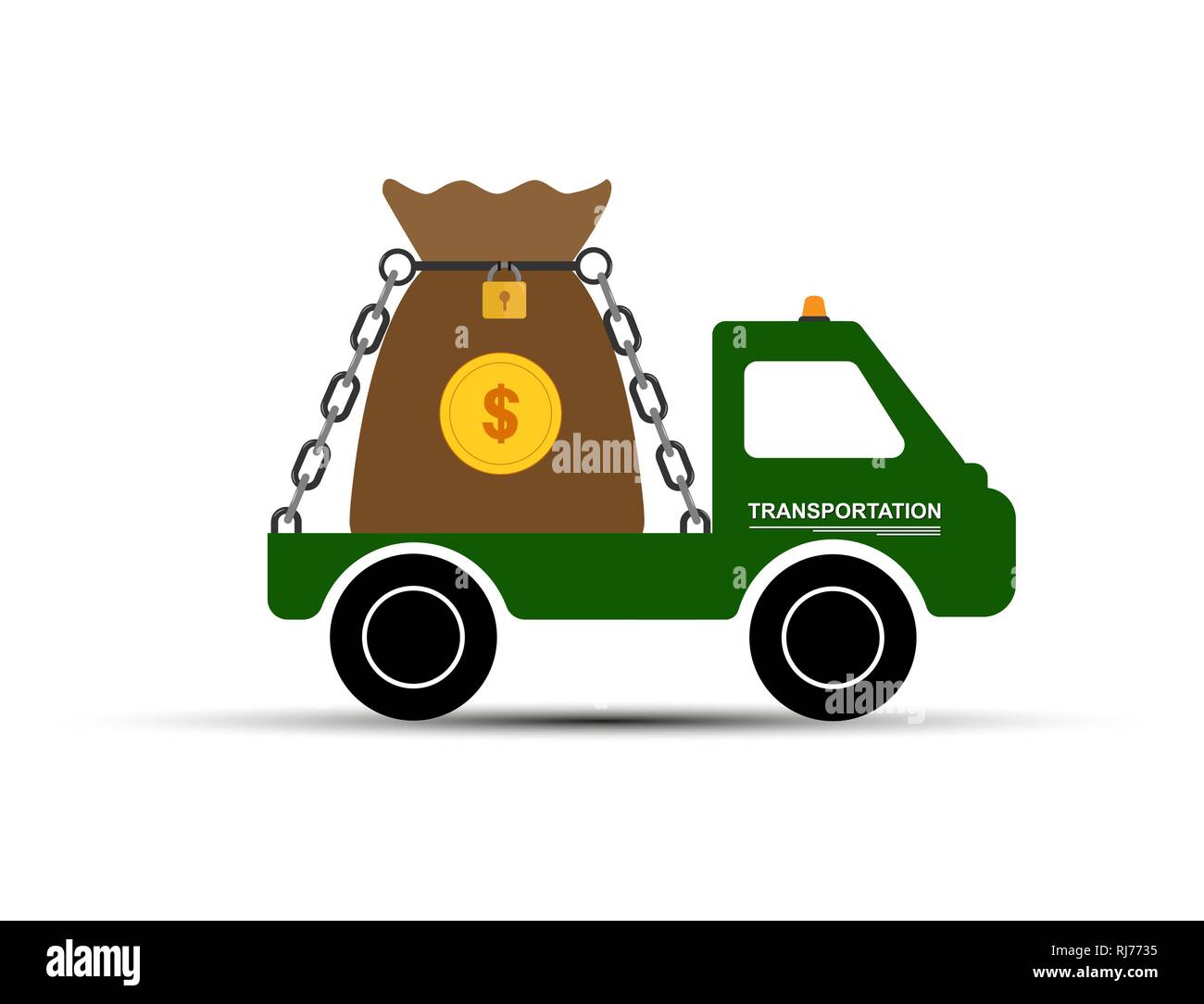 car carries a bag of money, simple drawing Stock Vector Image & Art - Alamy