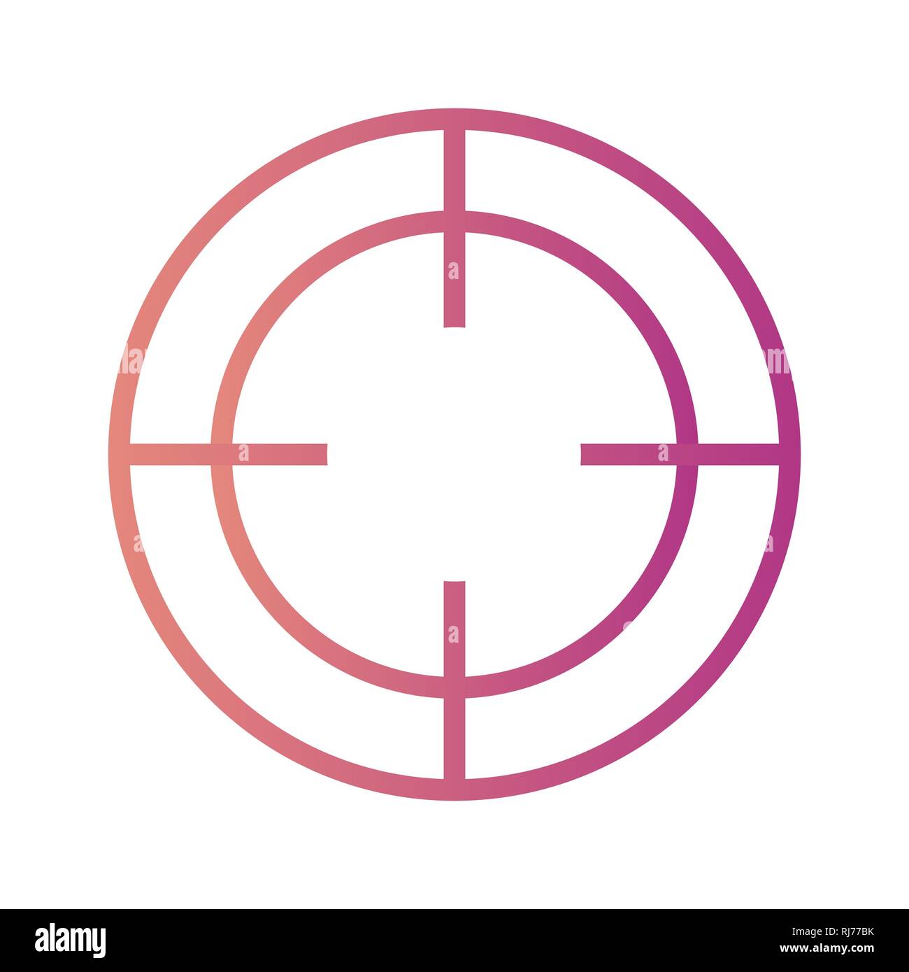Vector Target Icon Stock Photo - Alamy