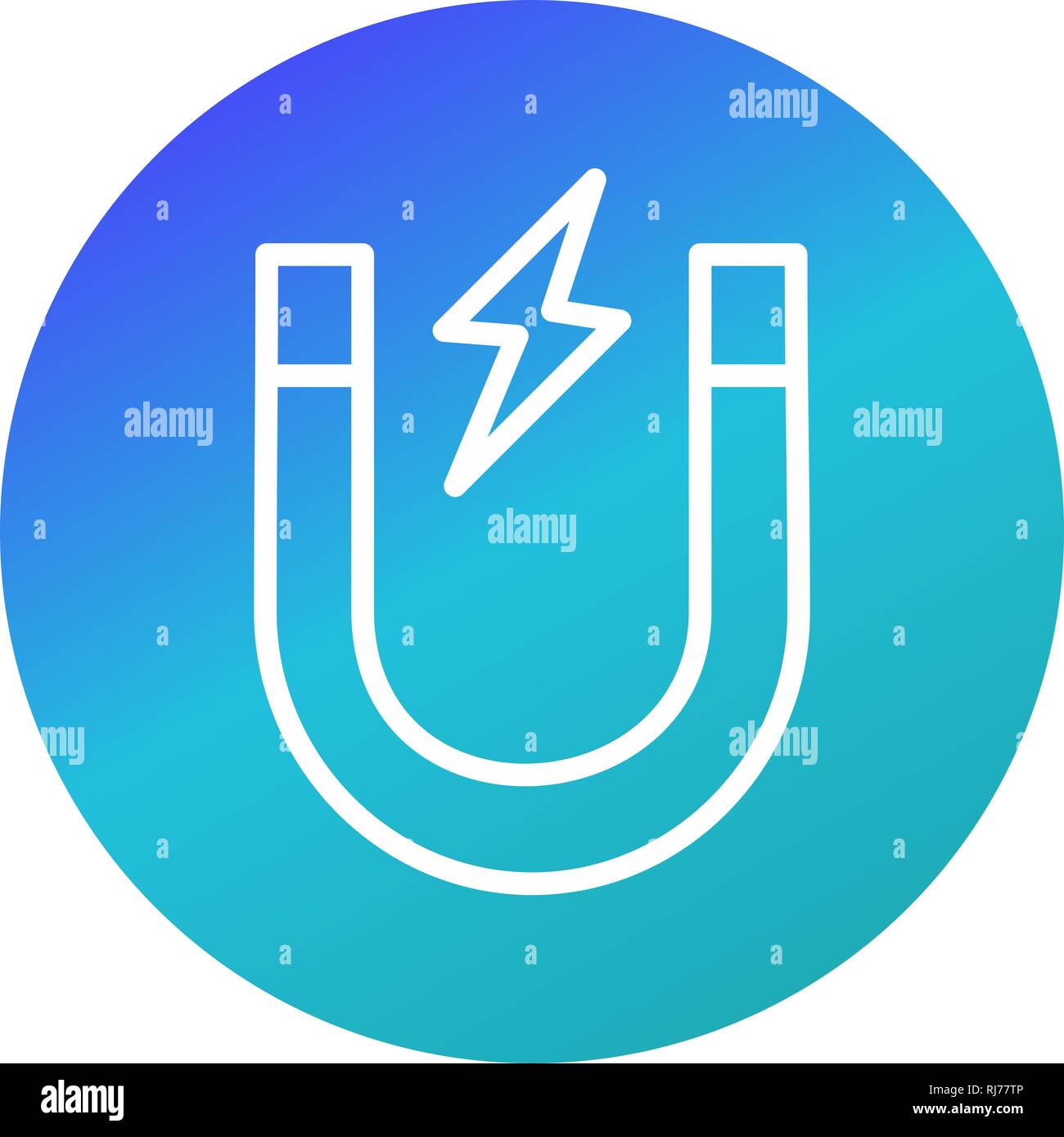 Vector Magnet Icon Stock Photo - Alamy