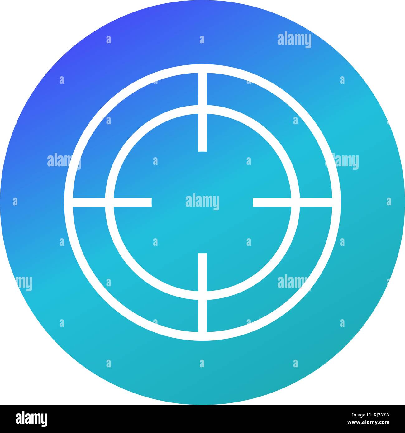 Vector Target Icon Stock Photo - Alamy
