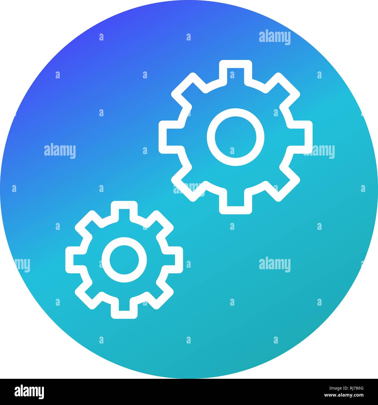 Vector Settings Icon Stock Photo - Alamy