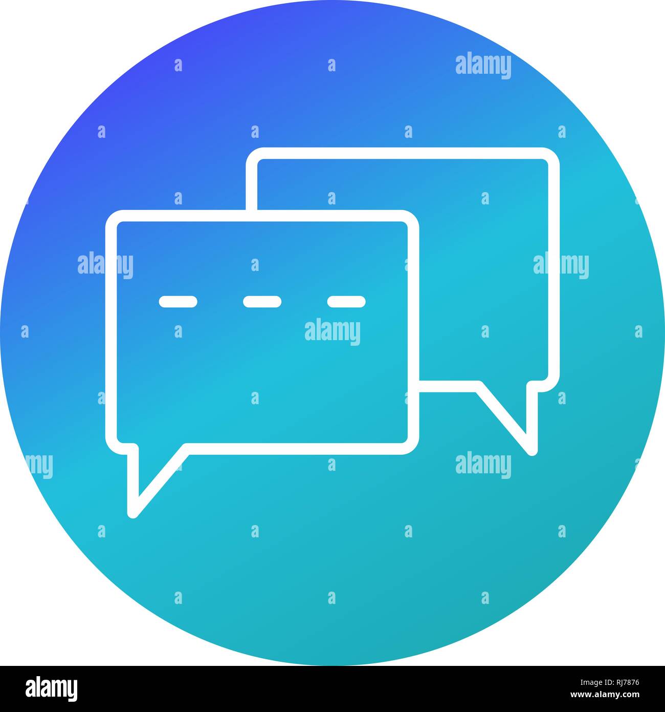 Vector Conversation Icon Stock Photo - Alamy