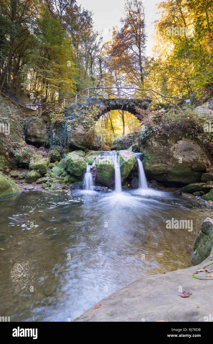 Schiessentumpel waterfall mullerthal hi-res stock photography and ...