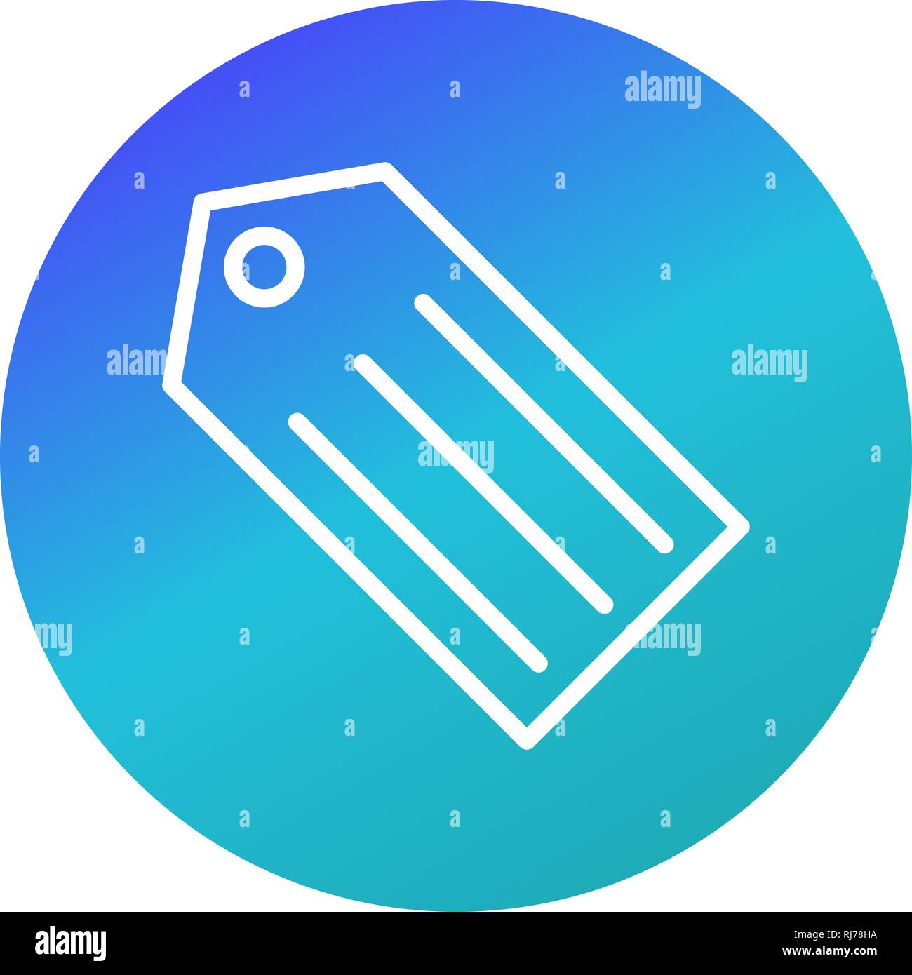 Vector Tag Icon Stock Photo - Alamy