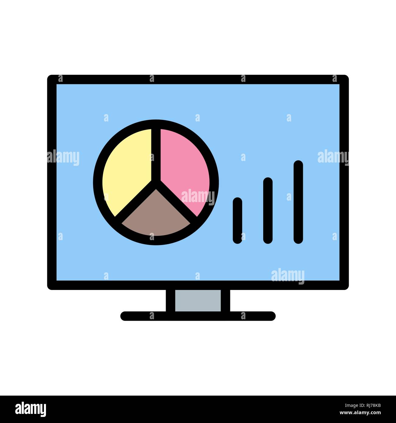 Vector Graphs Icon Stock Photo - Alamy