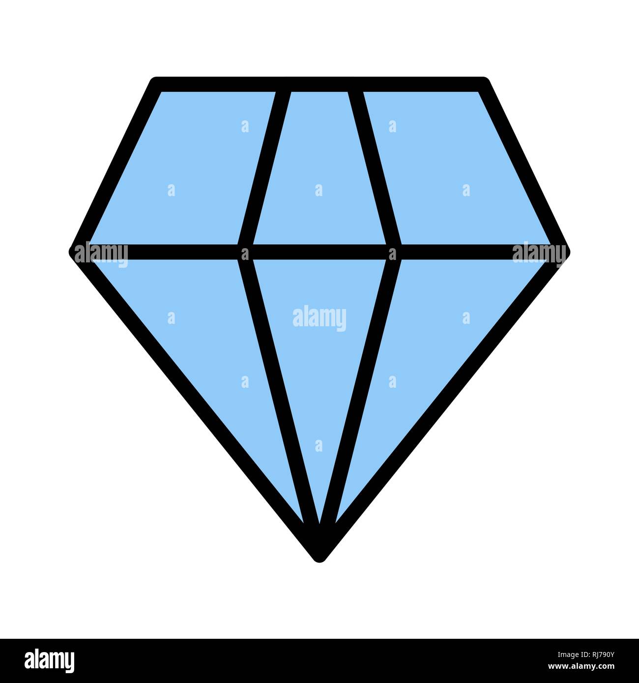 Vector Diamond Icon Stock Photo - Alamy