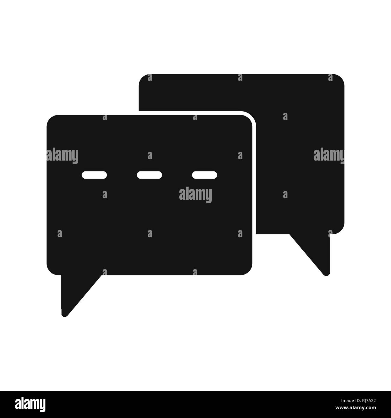 Vector Conversation Icon Stock Photo - Alamy