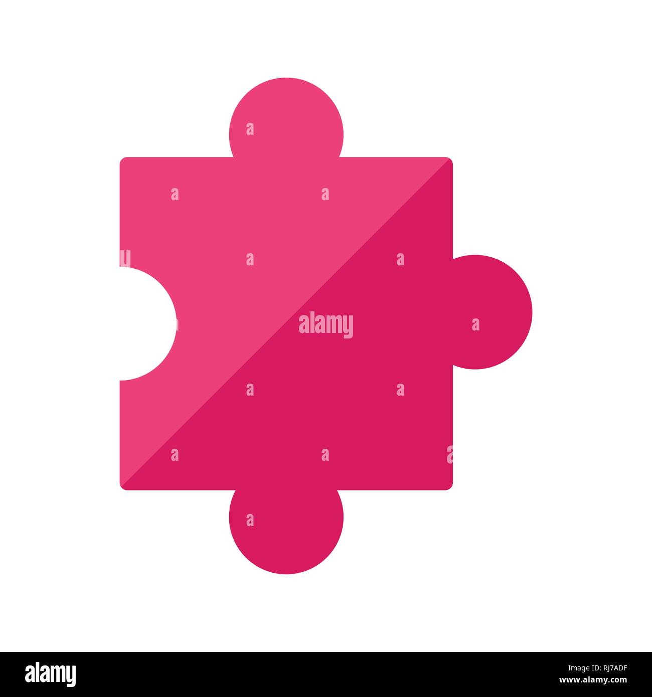 Vector Puzzle Piece Icon Stock Photo - Alamy