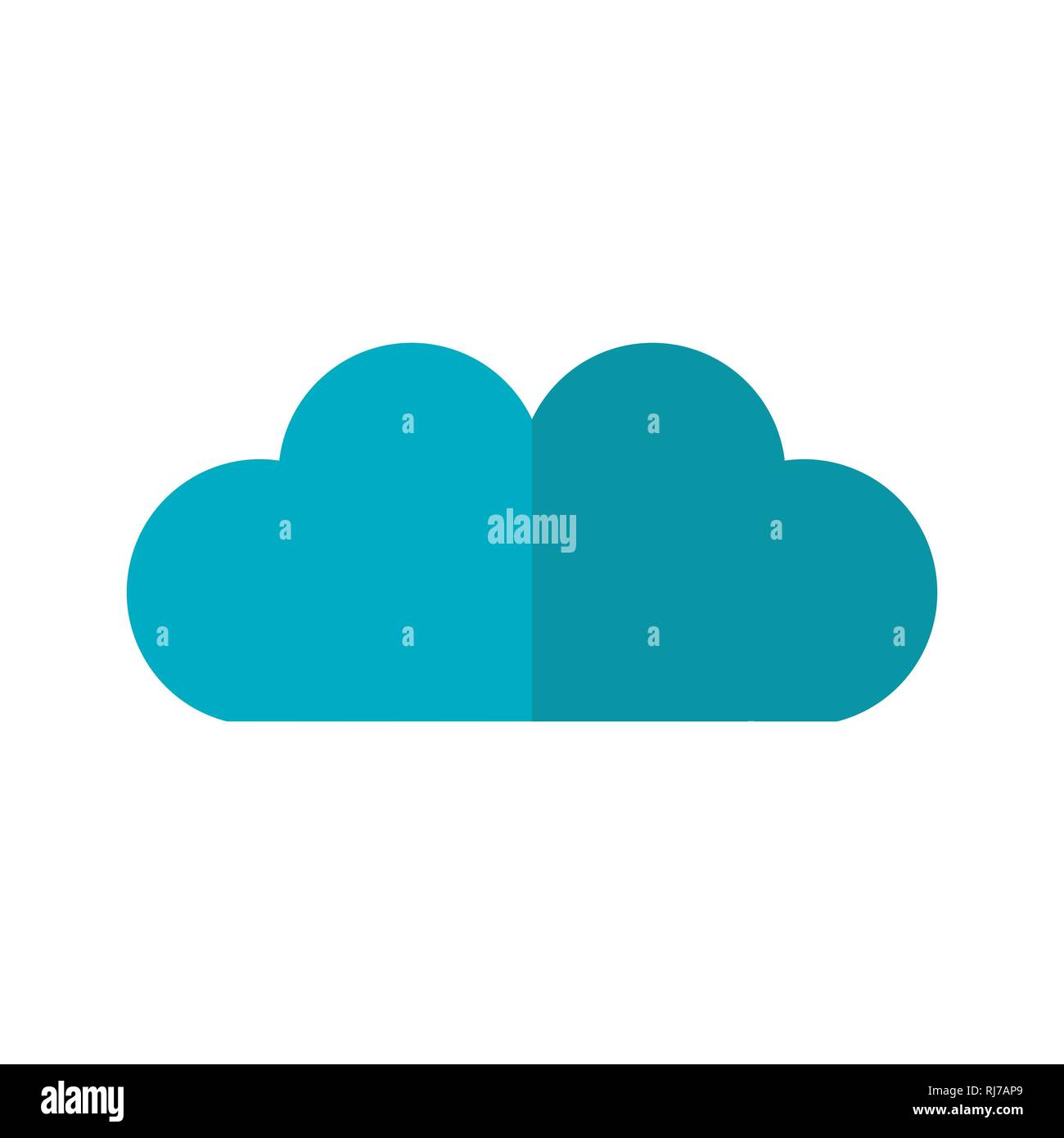 Vector Cloud Icon Stock Photo - Alamy