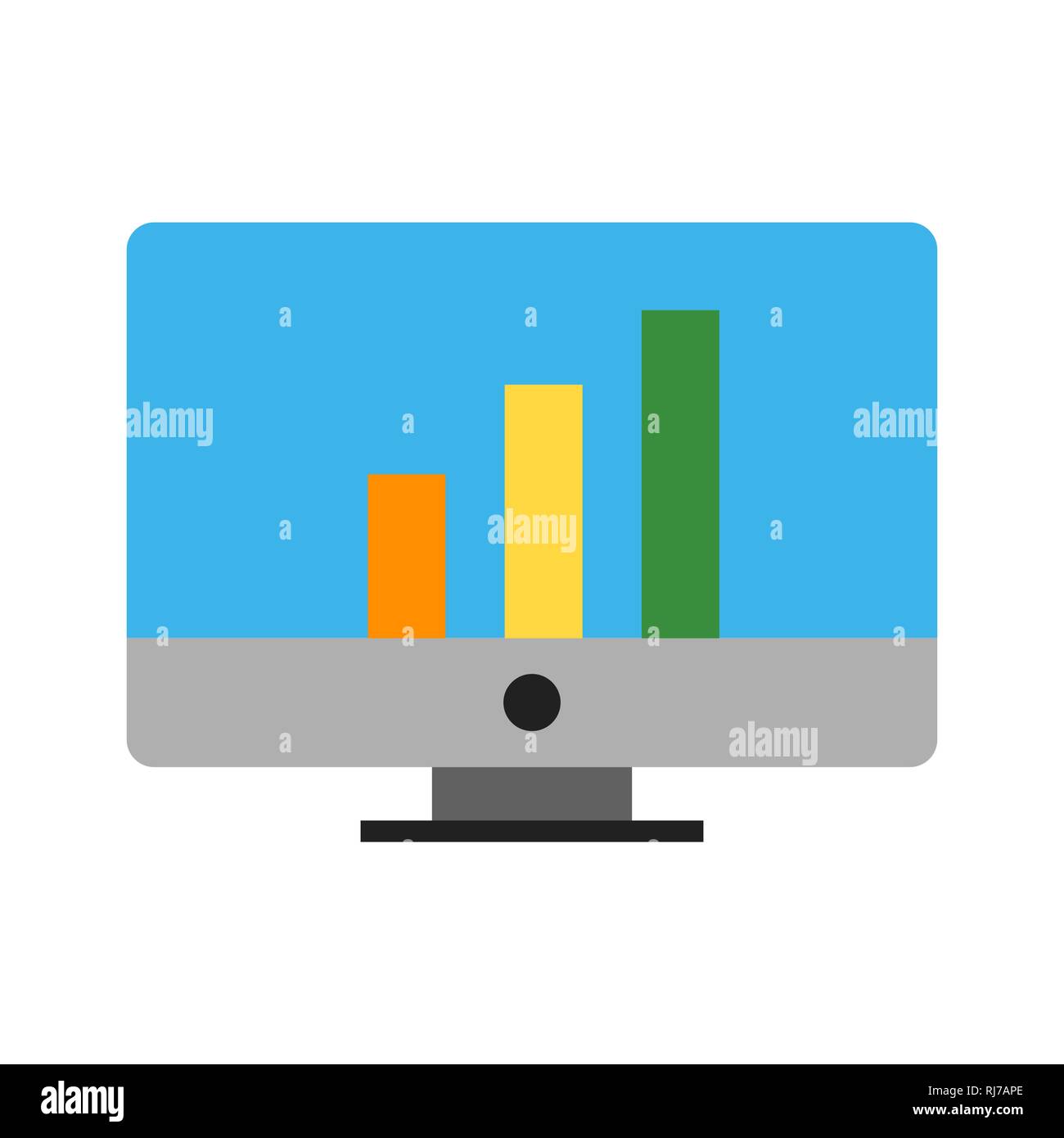 Vector Stats Icon Stock Photo - Alamy