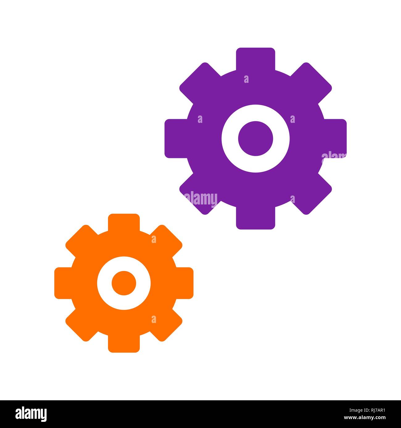 Vector Settings Icon Stock Photo - Alamy