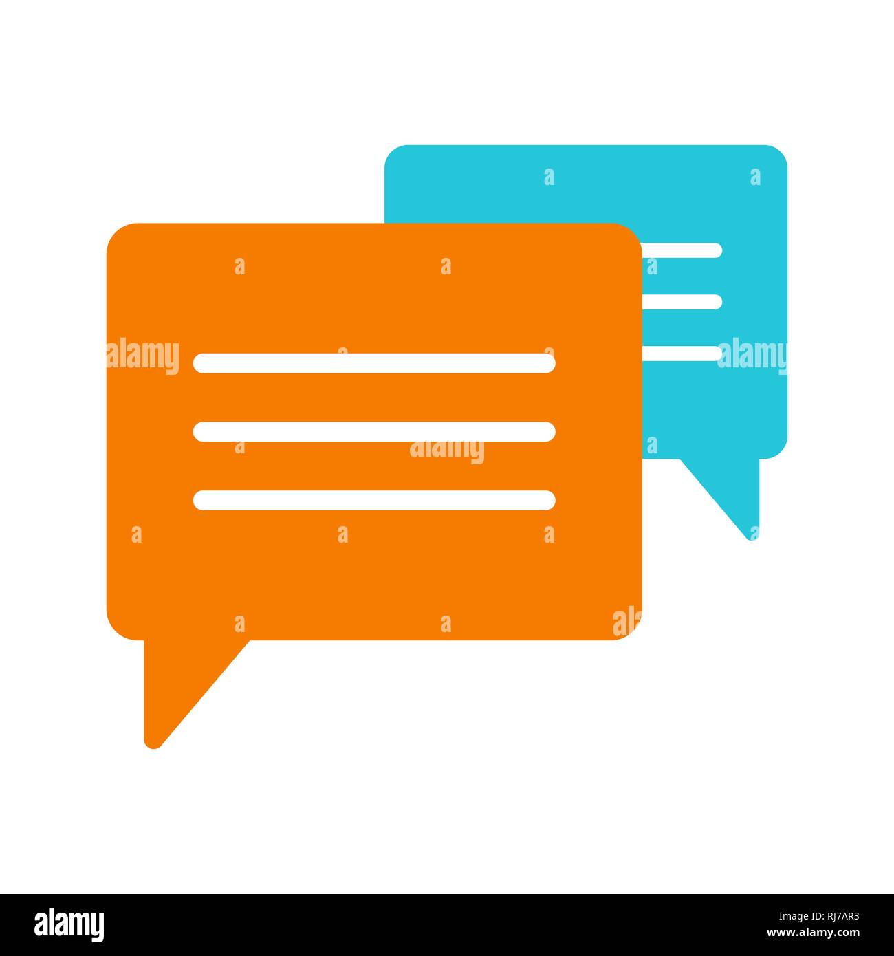 Vector Conversation Icon Stock Photo - Alamy