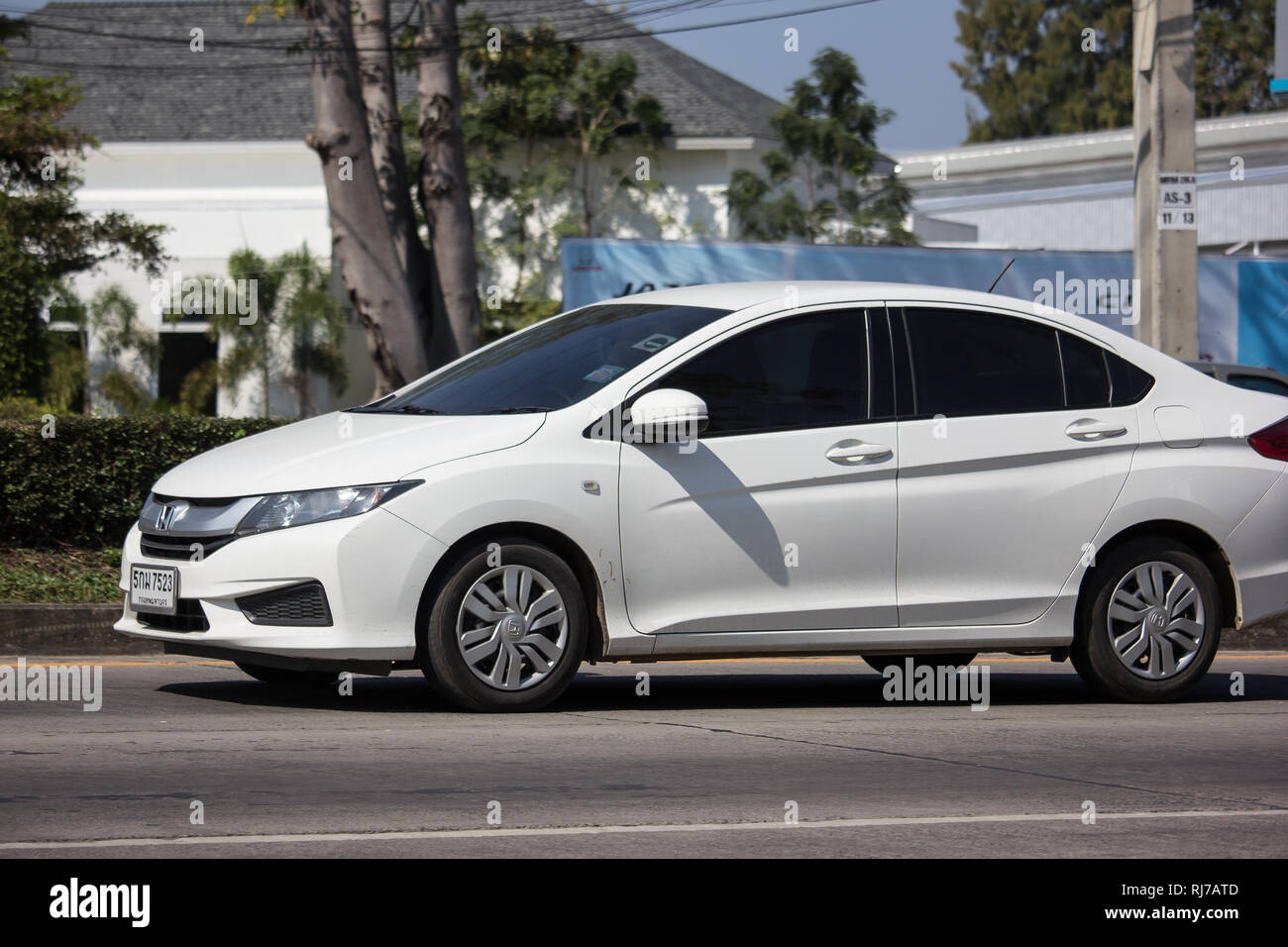Chiangmai, Thailand - January 14 2019: Private Honda City Compact car ...