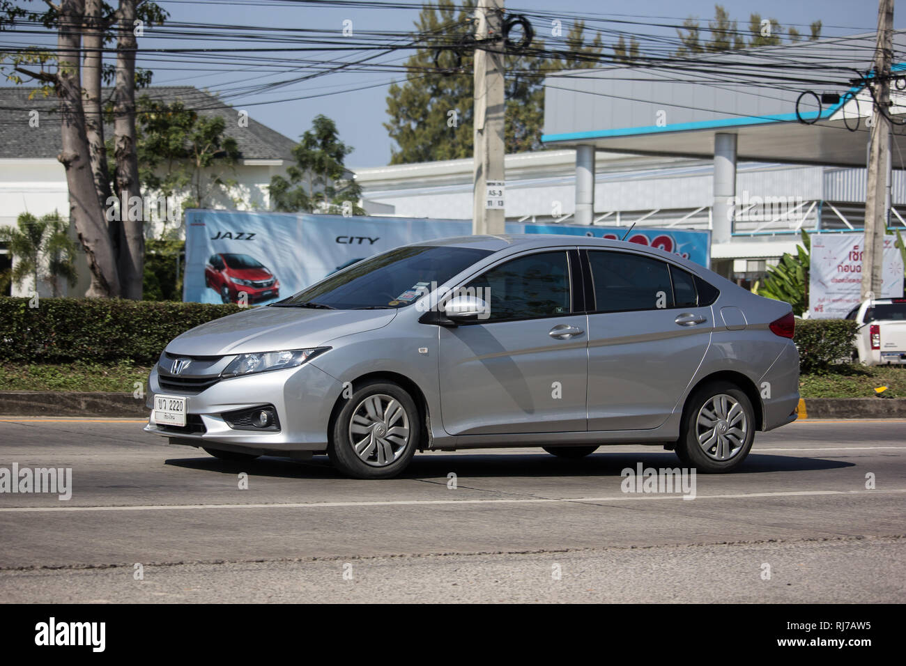 Chiangmai, Thailand - January 14 2019: Private Honda City Compact car ...