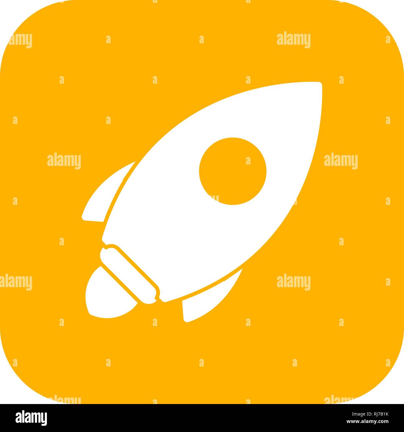 Vector Launch Icon Stock Photo - Alamy