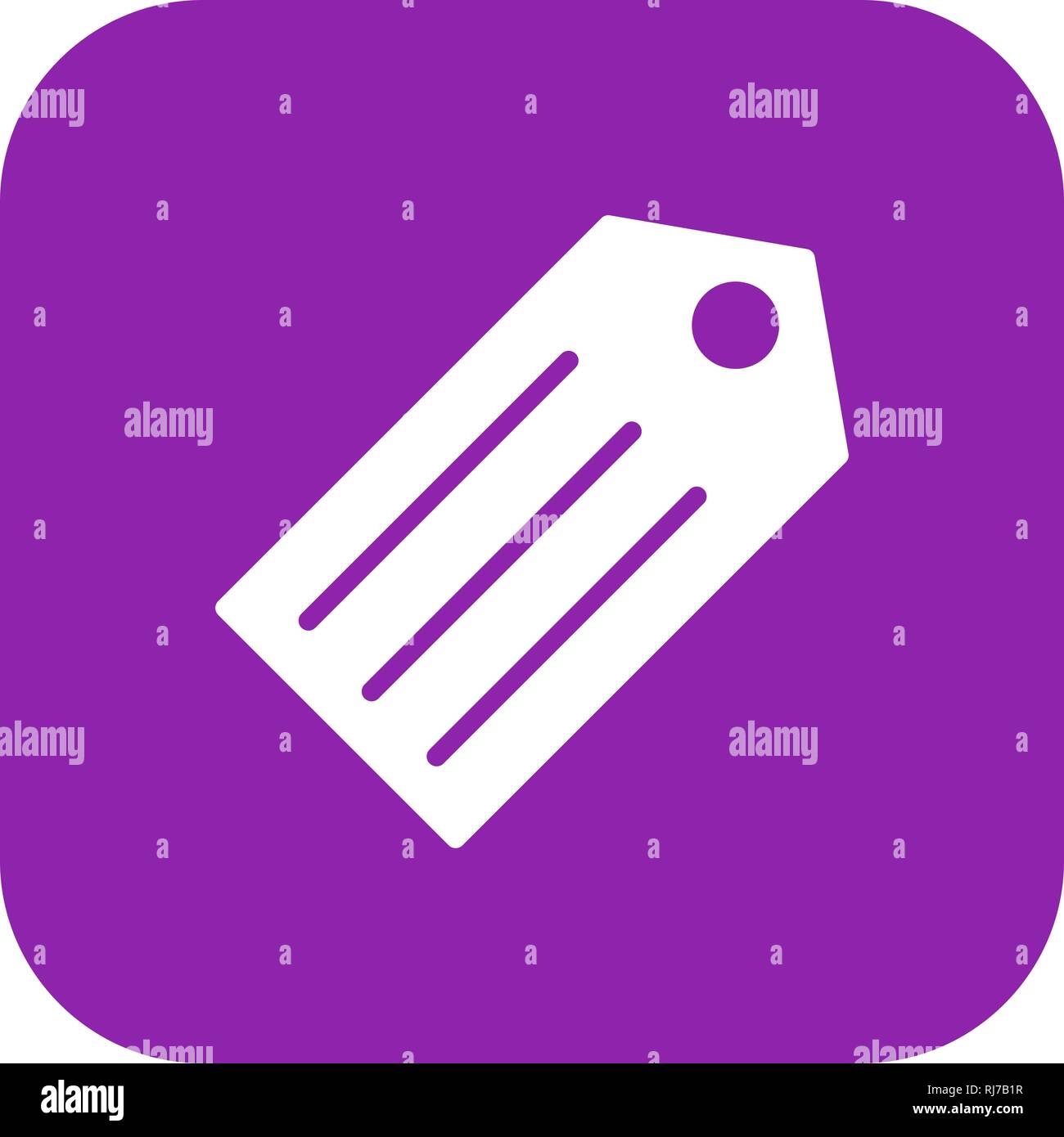 Vector Tag Icon Stock Photo - Alamy