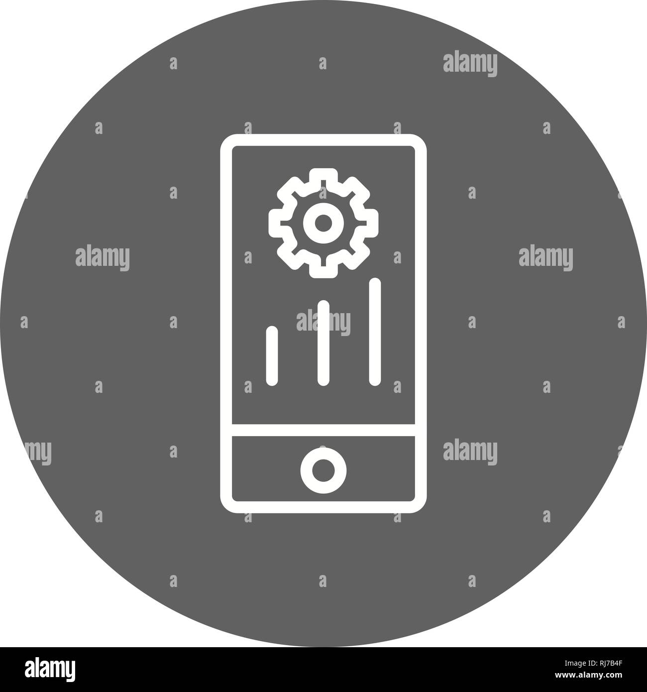 Development mobile settings Black and White Stock Photos & Images - Alamy