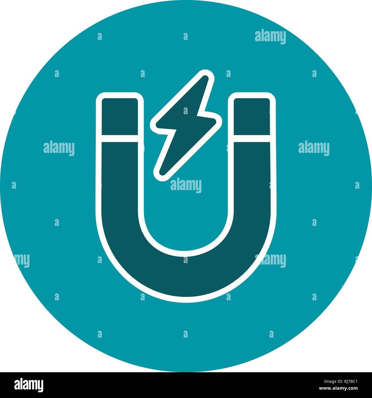 Vector Magnet Icon Stock Photo - Alamy