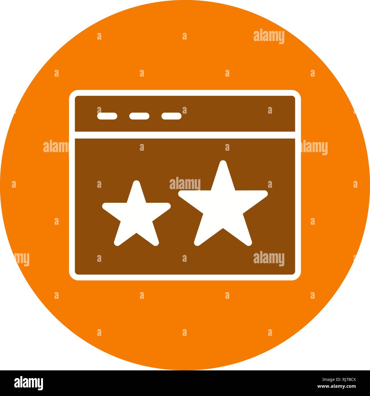 Vector Starred Icon Stock Photo - Alamy