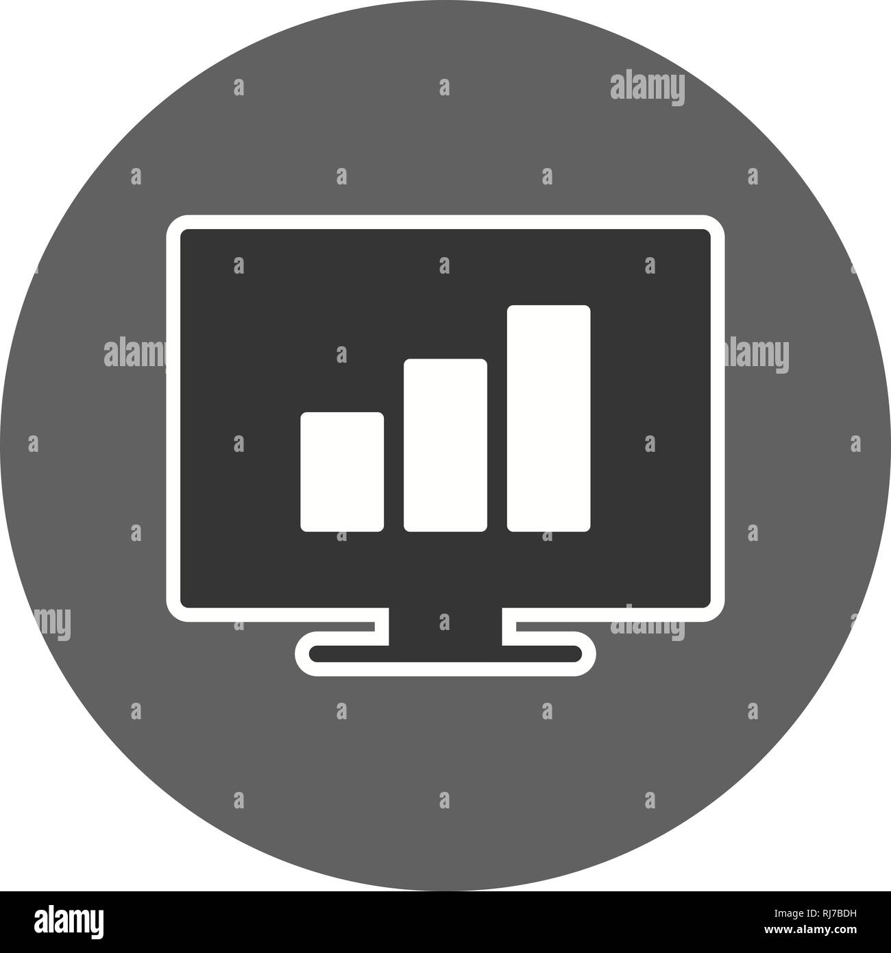 Vector Stats Icon Stock Photo - Alamy