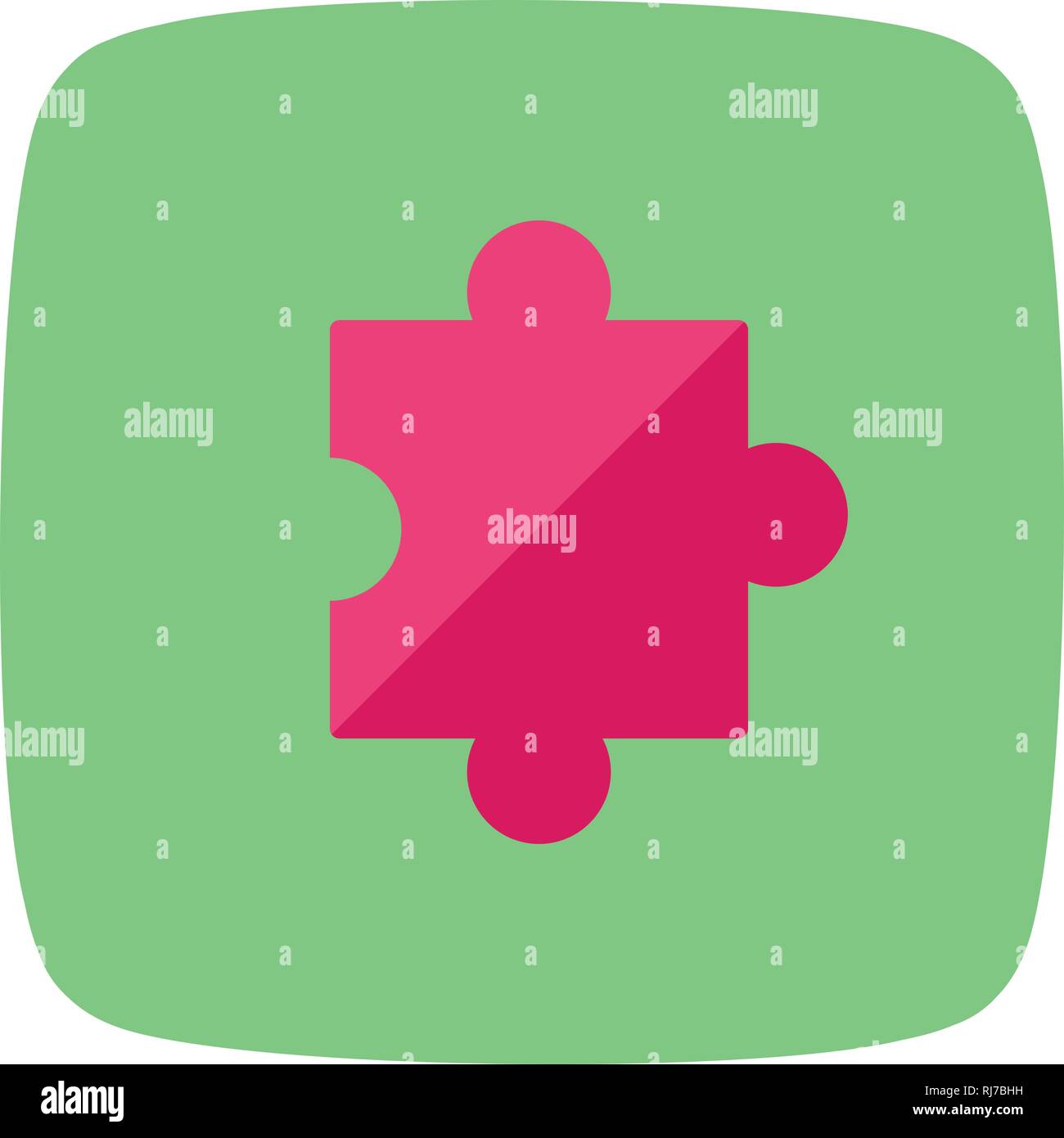 Vector Puzzle Piece Icon Stock Photo - Alamy