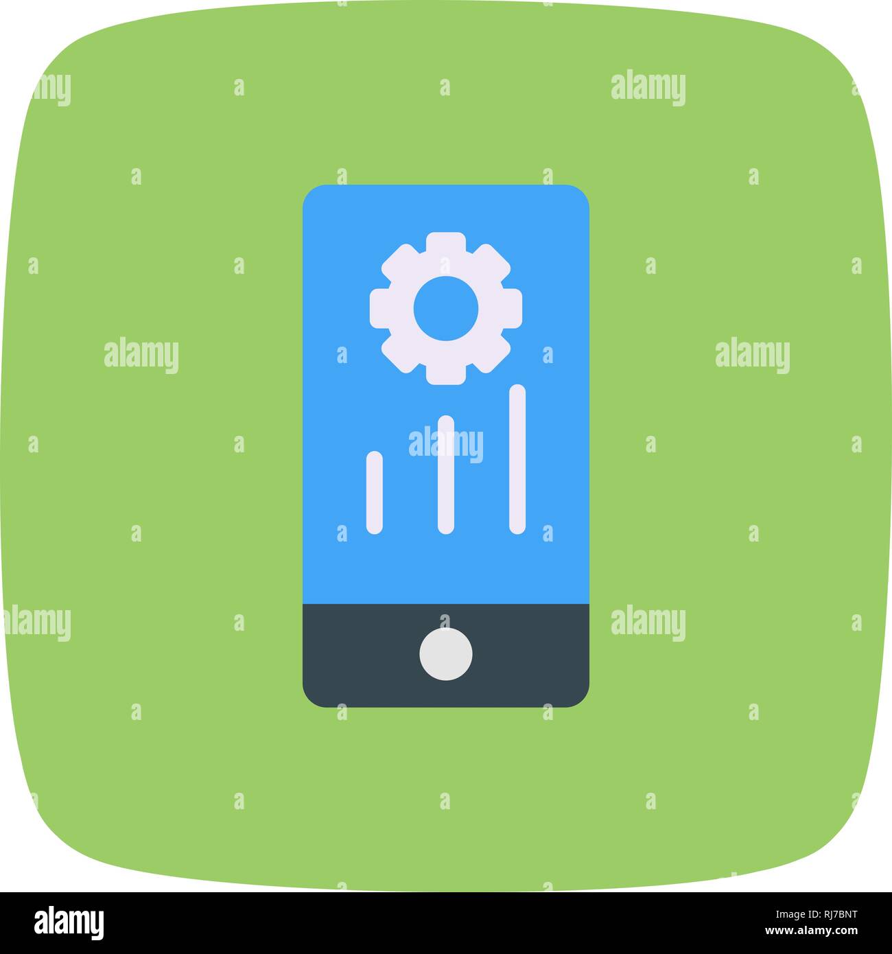 Vector Mobile Marketing Icon Stock Photo - Alamy