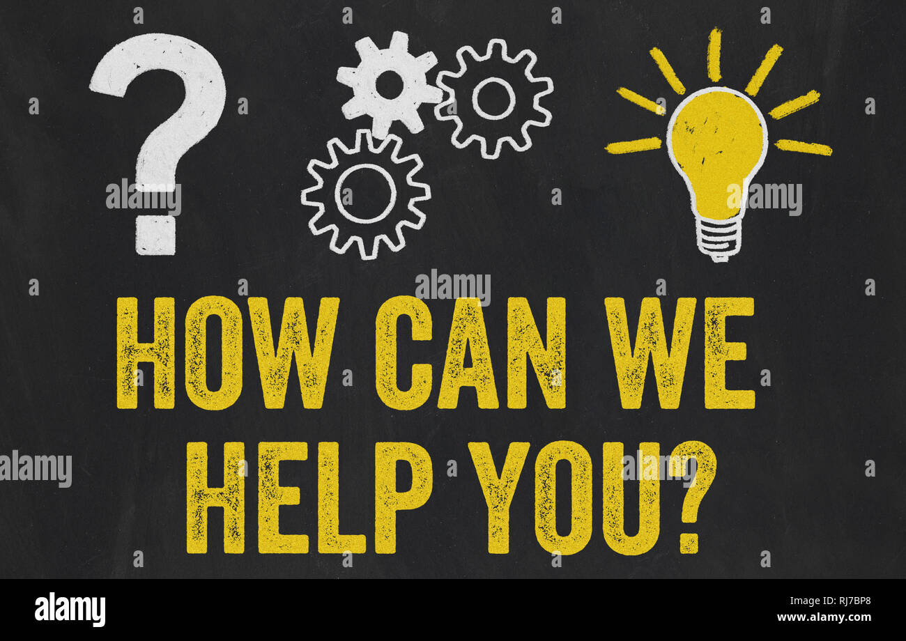Question Mark, Gears, Light Bulb Concept - How can we help you Stock ...