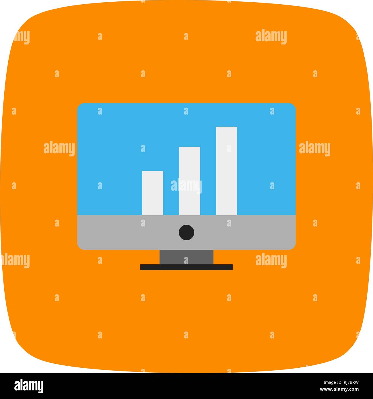 Vector Stats Icon Stock Photo - Alamy