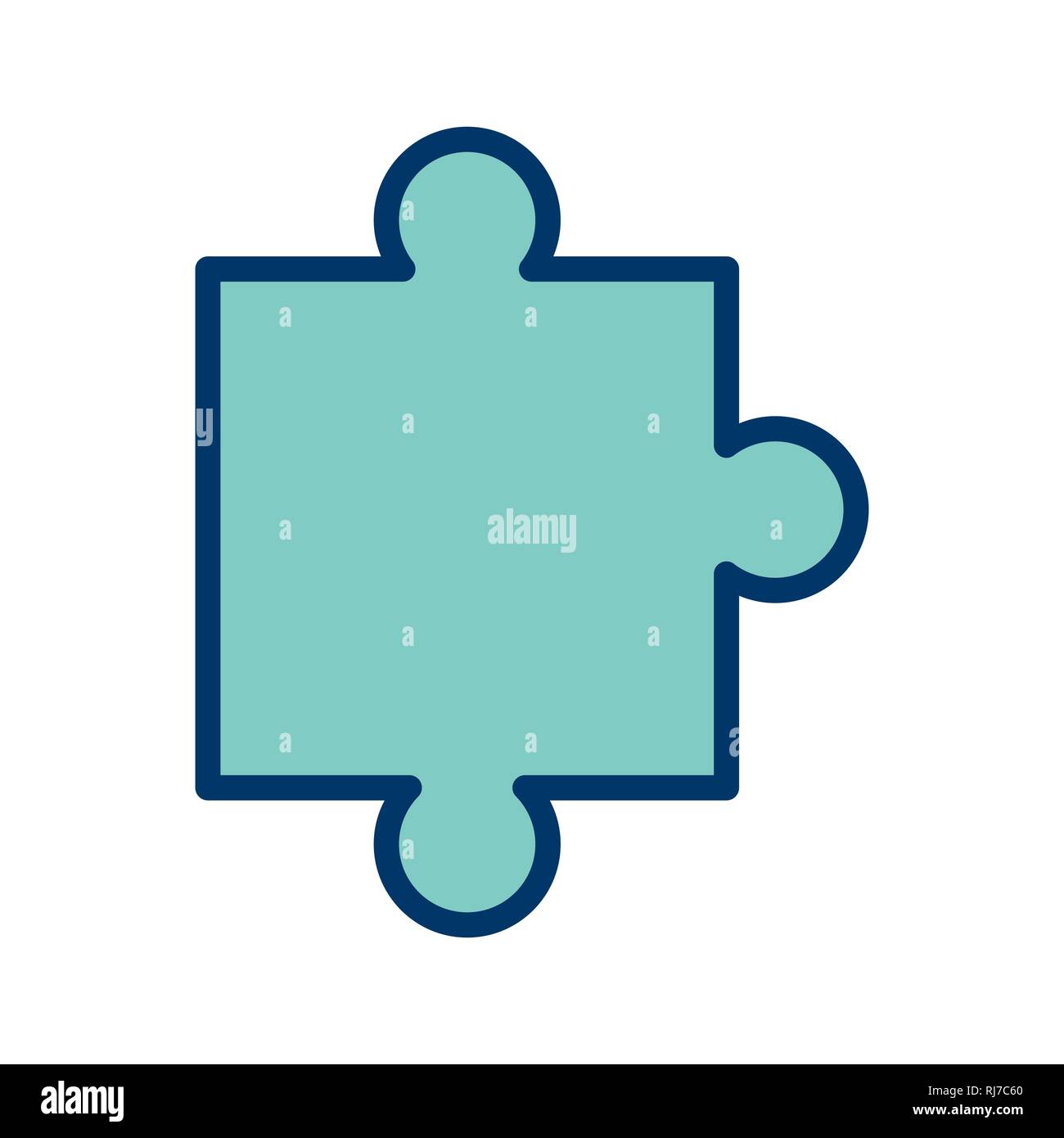Vector Puzzle Piece Icon Stock Photo - Alamy
