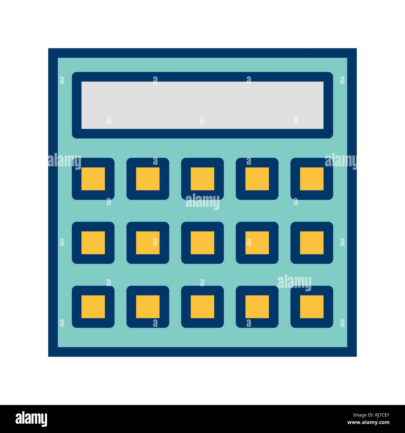 Vector Calculation Icon Stock Photo - Alamy