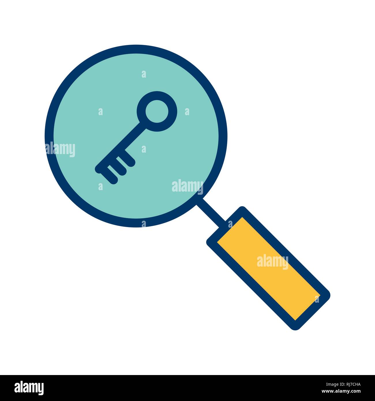Vector Keyword Search Icon Stock Photo - Alamy