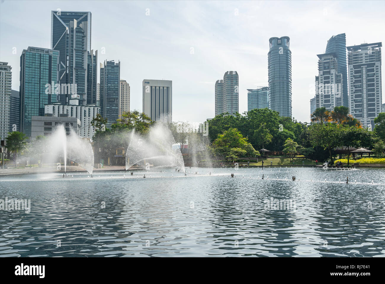 A view the lake in KLCC park in Kuala Lumpur, Malaysia Stock Photo - Alamy